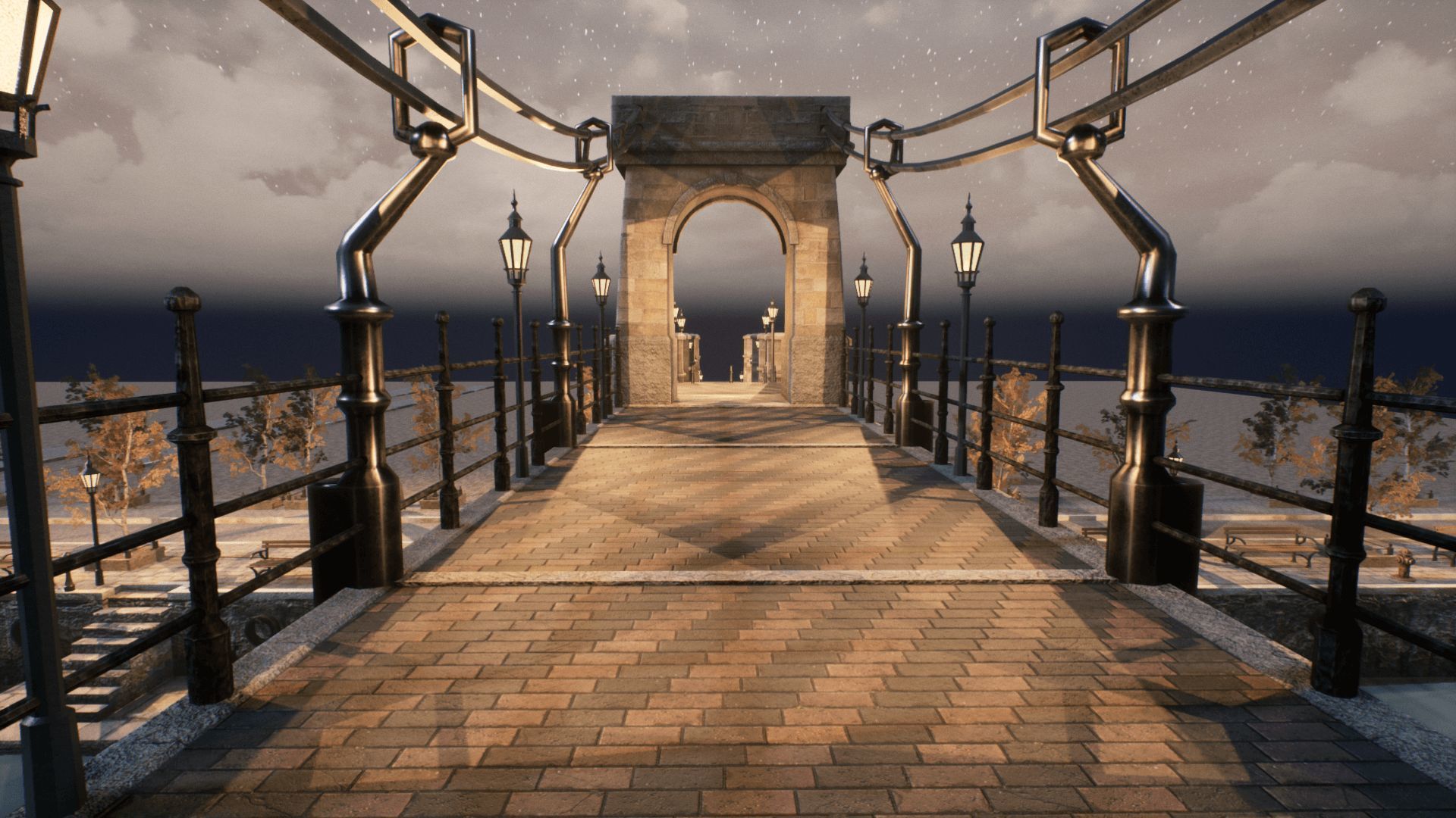 3D model Gate Bridge Unreal Engine VR / AR / low-poly | CGTrader