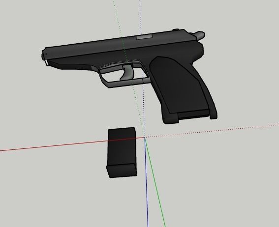 Simple Gun Model Pack 3D model | CGTrader