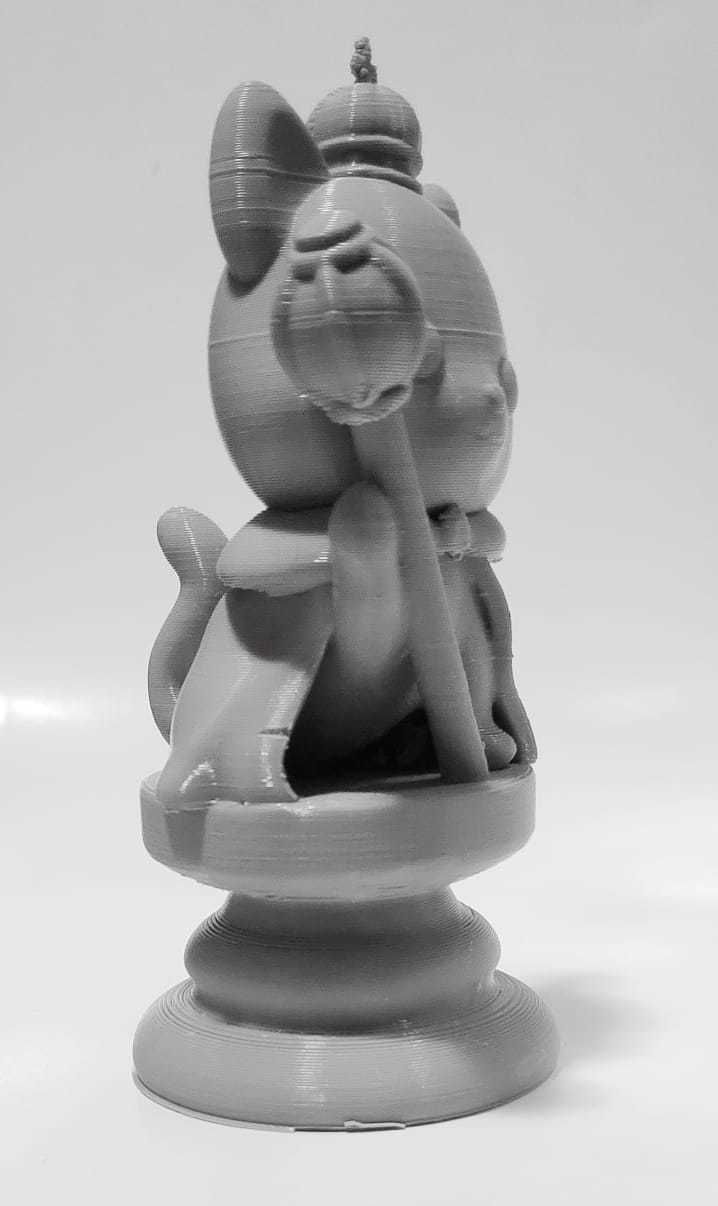 Cat Chess Piece - King 3D model 3D printable | CGTrader