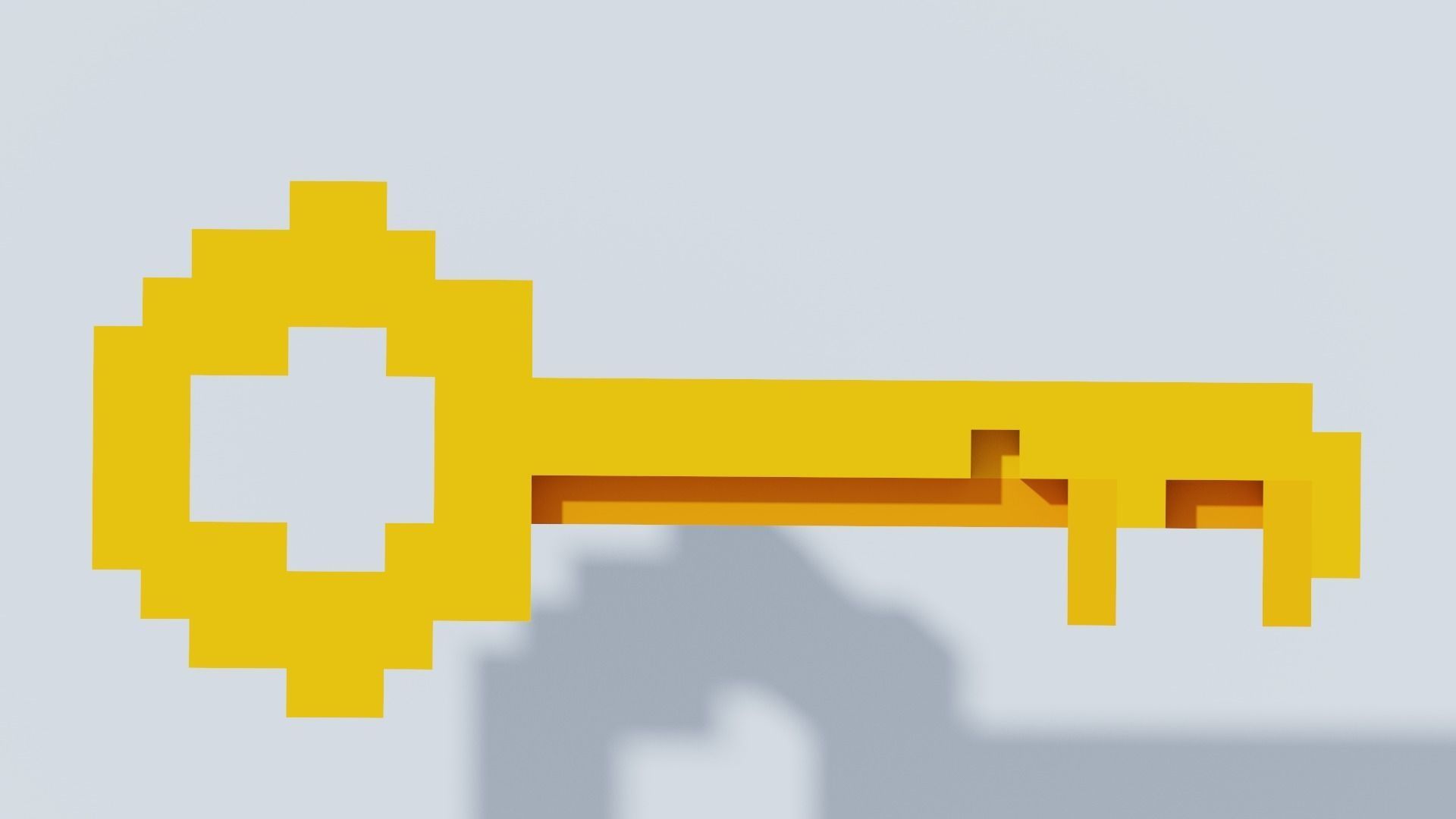 3D model Voxel Gold Key VR / AR / low-poly | CGTrader