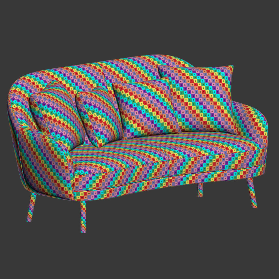 Cosy Sofa Laskasas 3D model | CGTrader