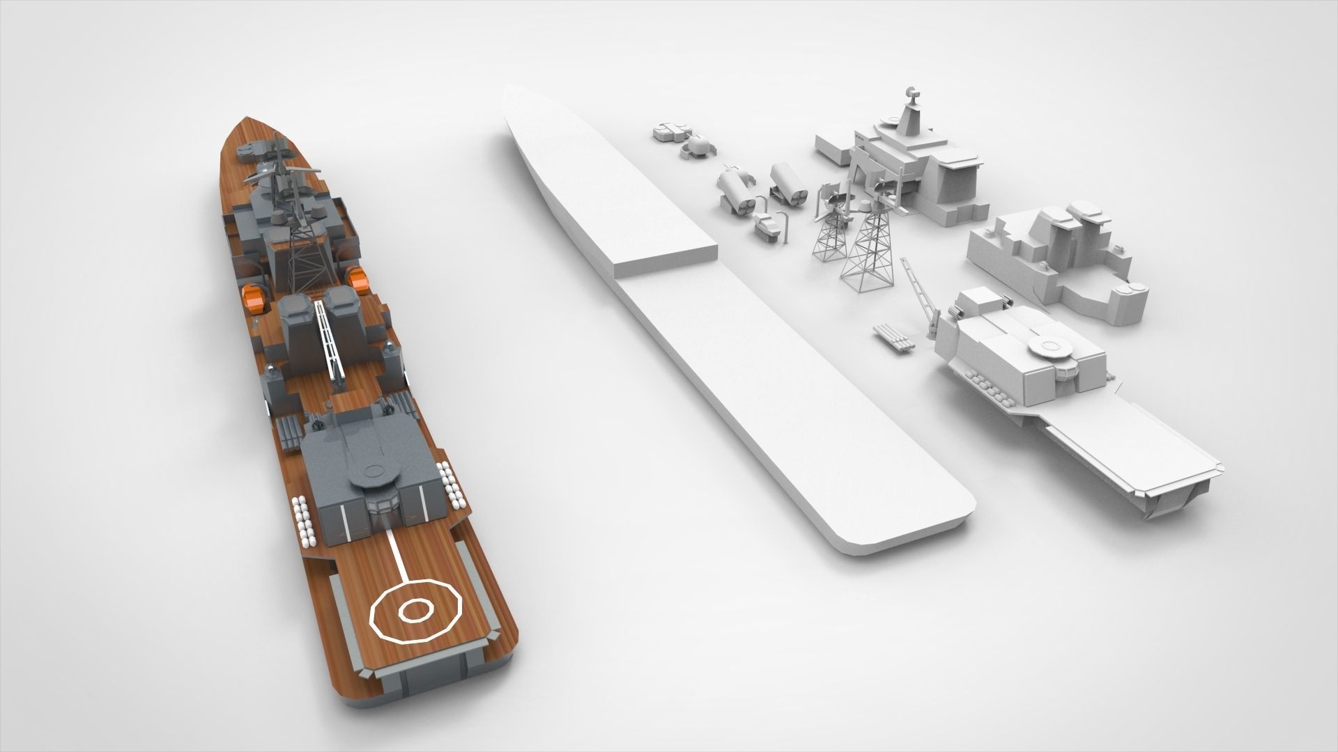 Battle ship military 3d printing 3D model 3D printable | CGTrader