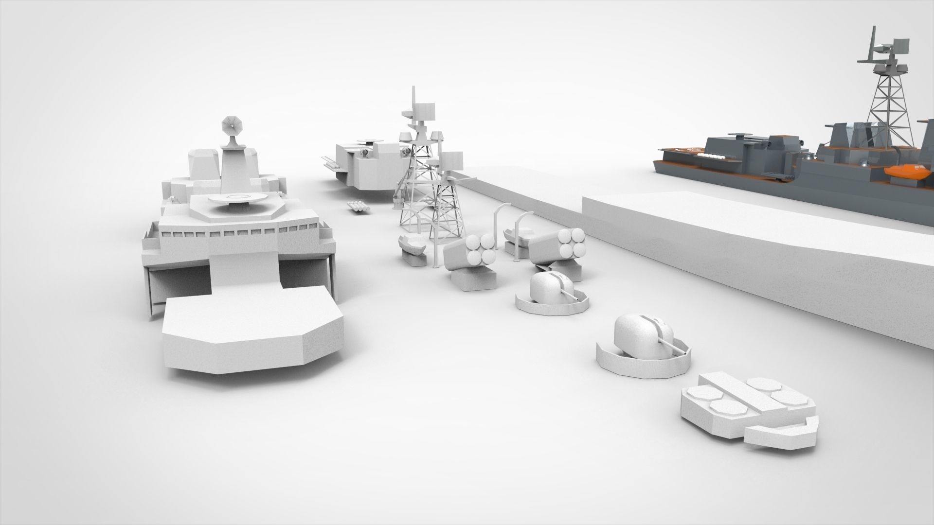 Battle ship military 3d printing 3D model 3D printable | CGTrader