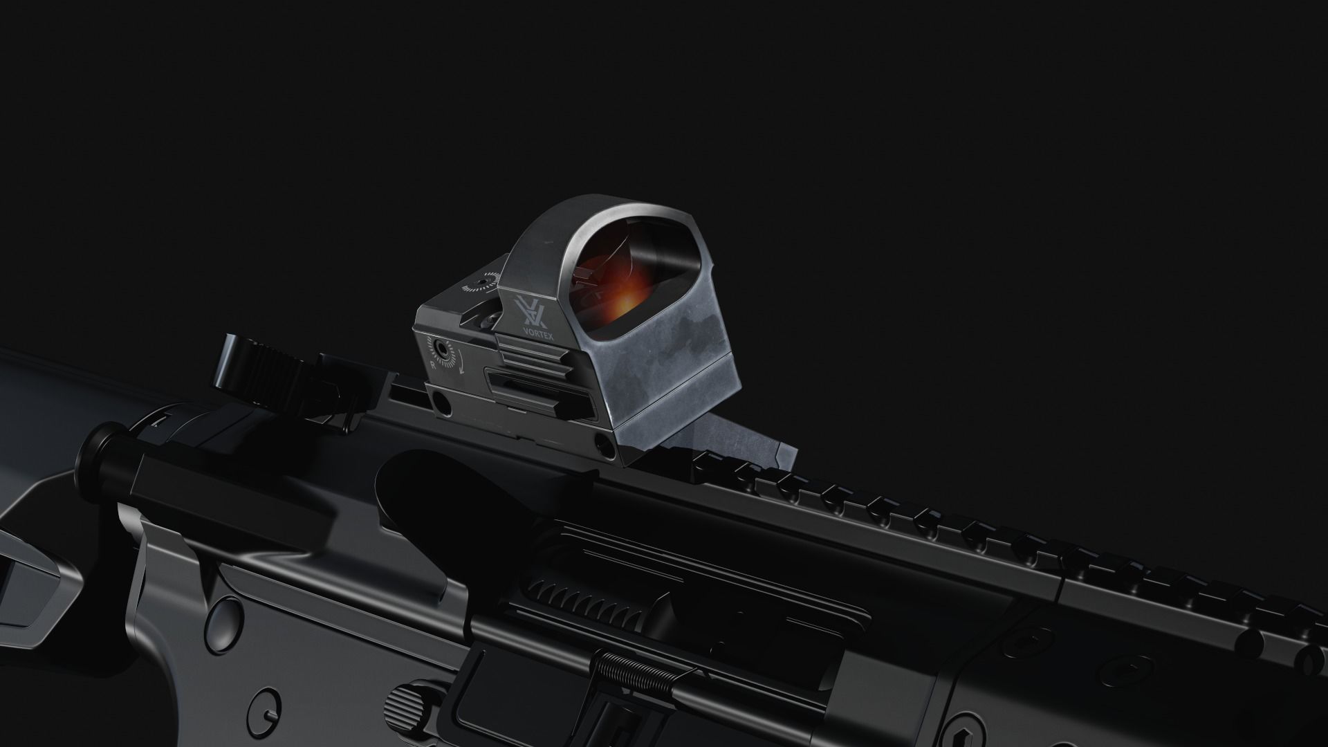 3D model Vortex Razor 6 moa red dot sight VR / AR / low-poly | CGTrader
