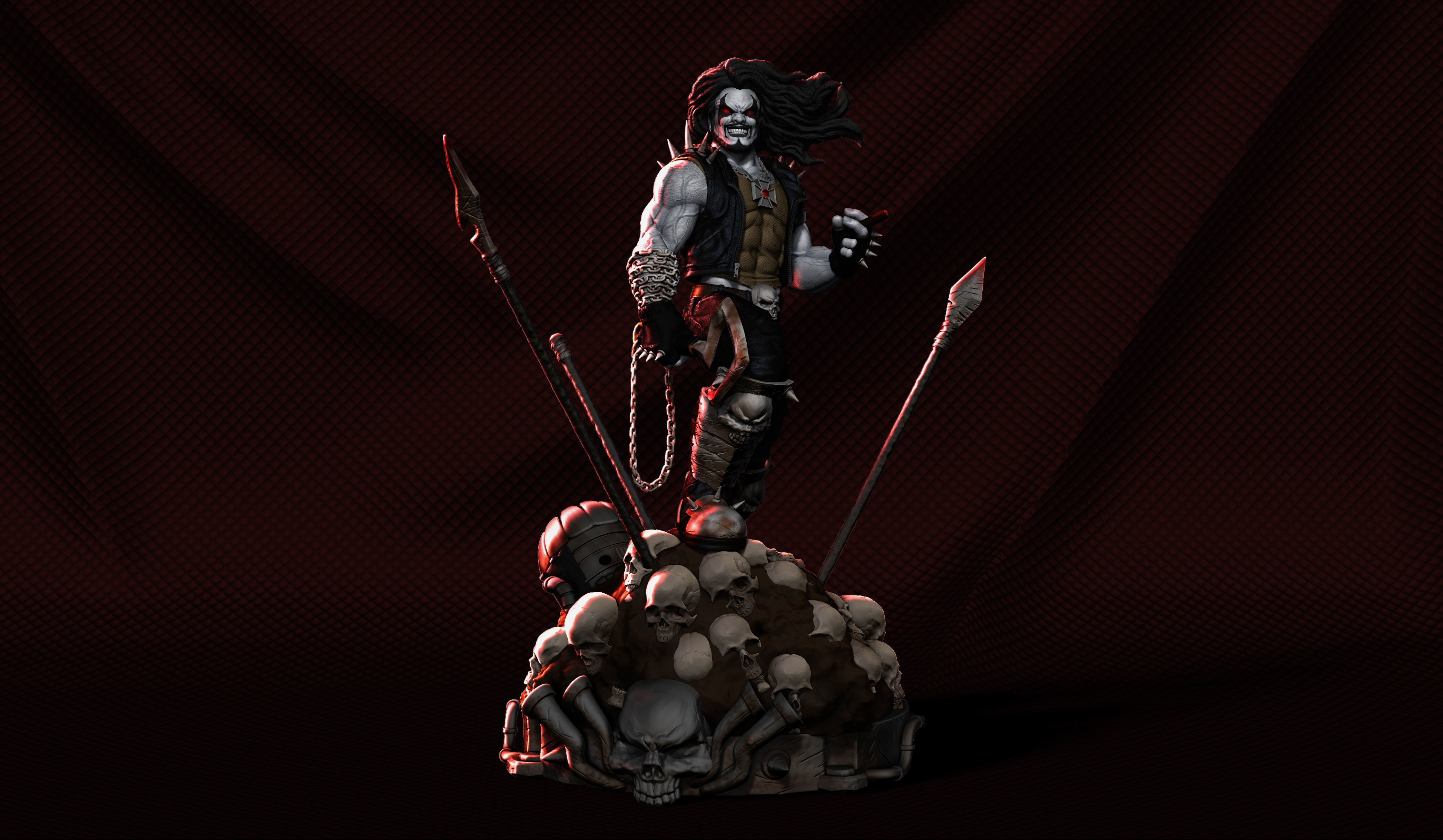 Lobo DC -2 heads and 2 hands swappable 3D model 3D printable | CGTrader