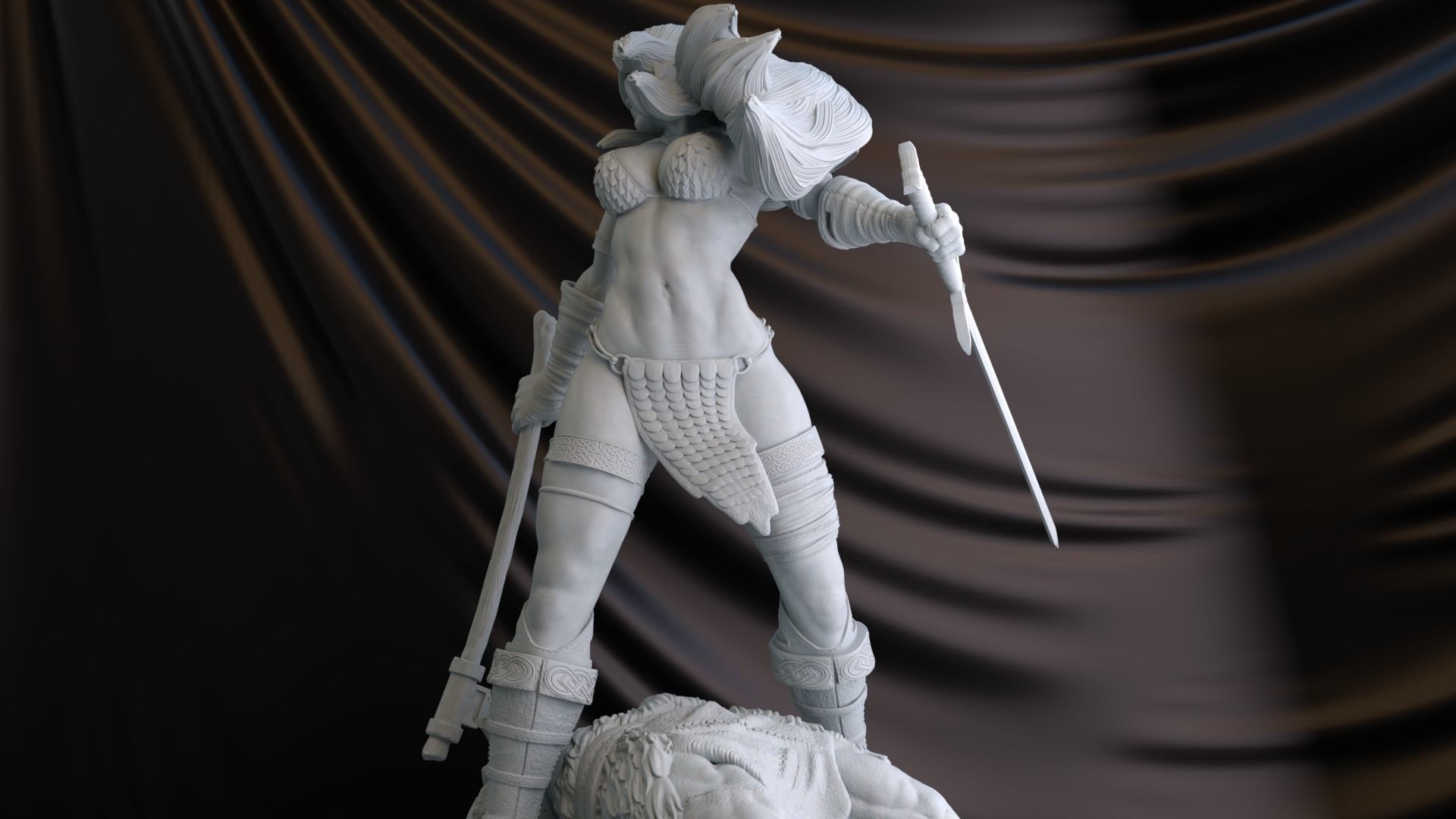Red Sonja 3D Print 3D model 3D printable | CGTrader