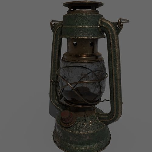 3D model lowpoly lamp old lantern VR / AR / low-poly | CGTrader