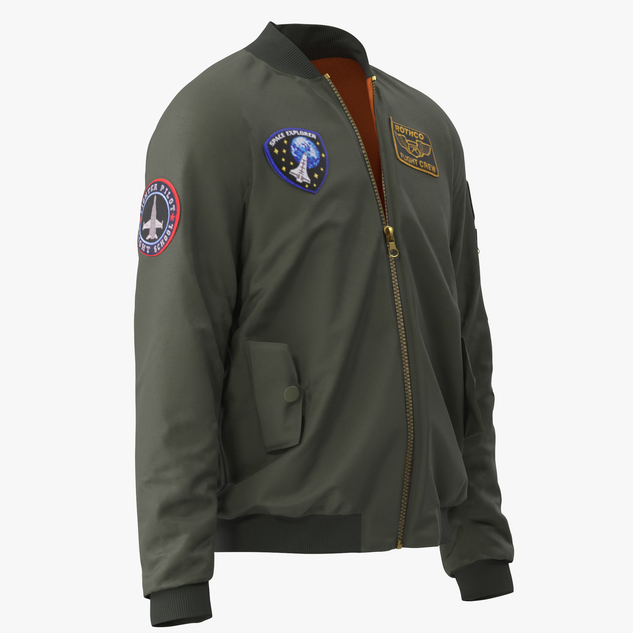 Flight Jacket 3D model | CGTrader