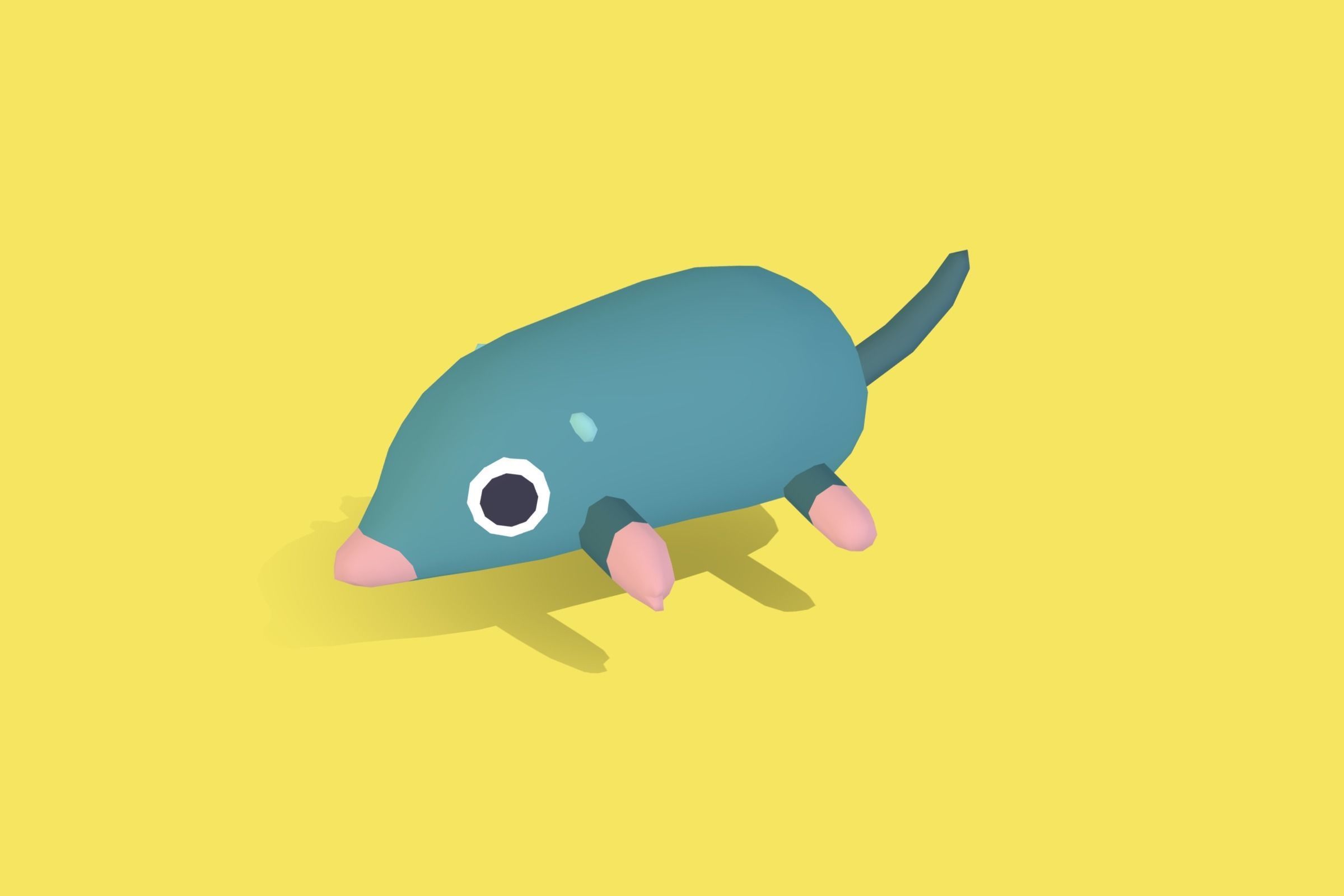 3D model Mole - Quirky Series VR / AR / low-poly | CGTrader