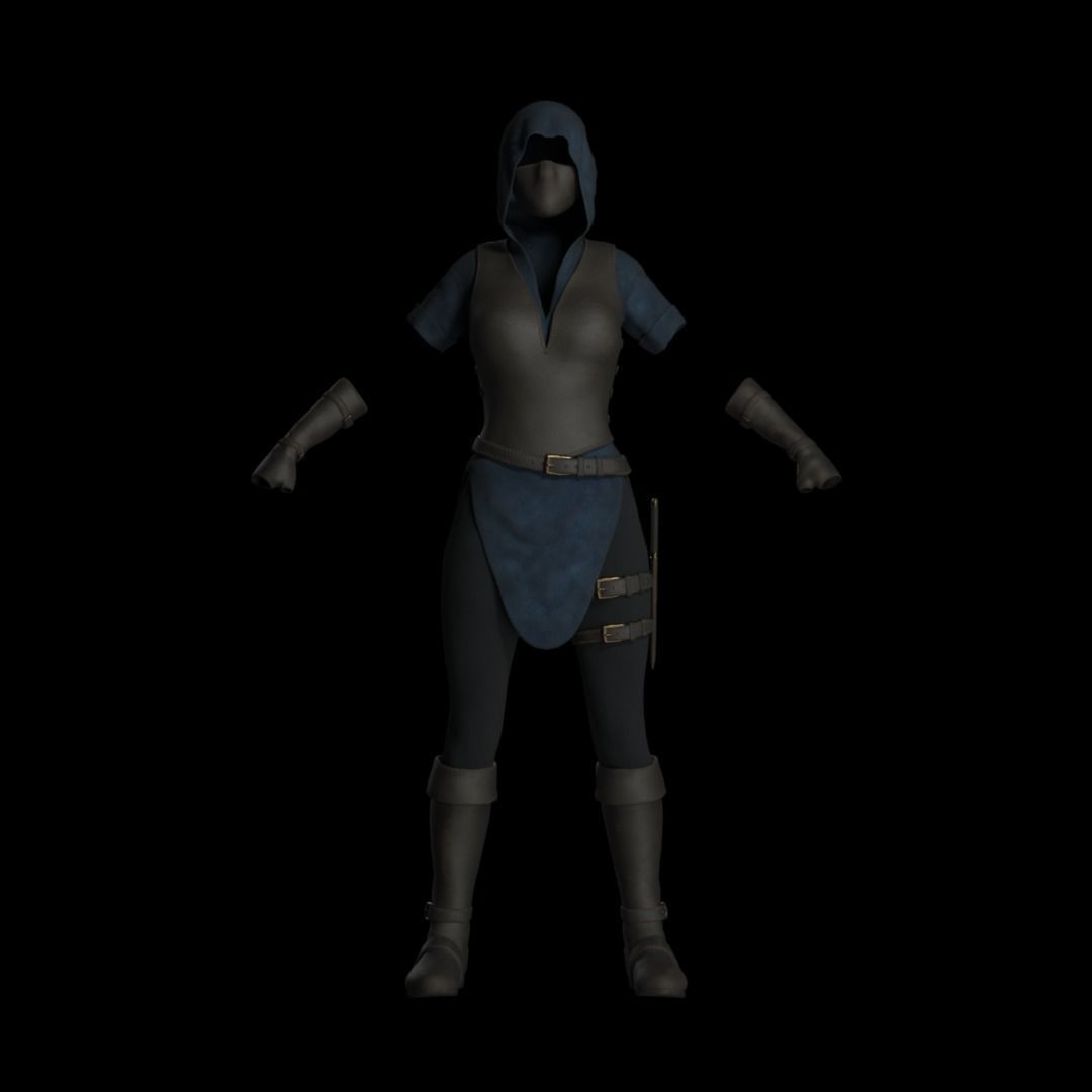 3D model The Rogue - Fantasy Style Armor VR / AR / low-poly | CGTrader