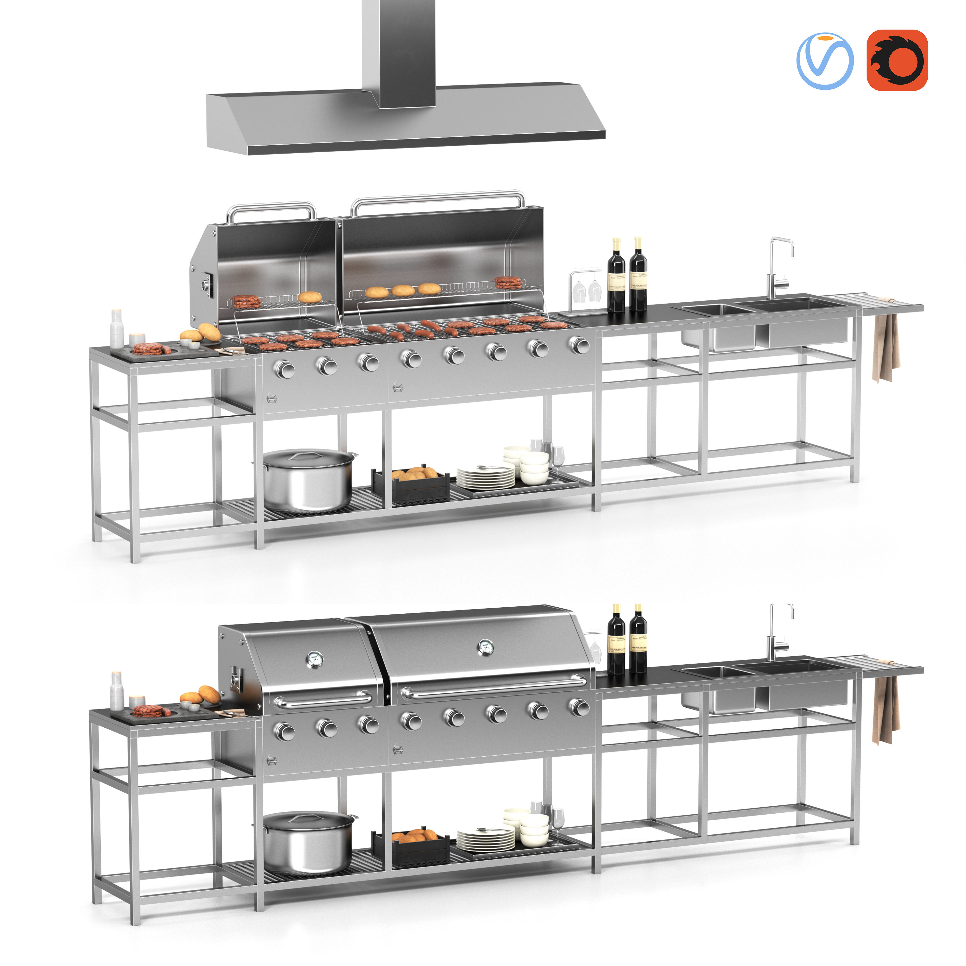 Barbecue 06 3D model | CGTrader