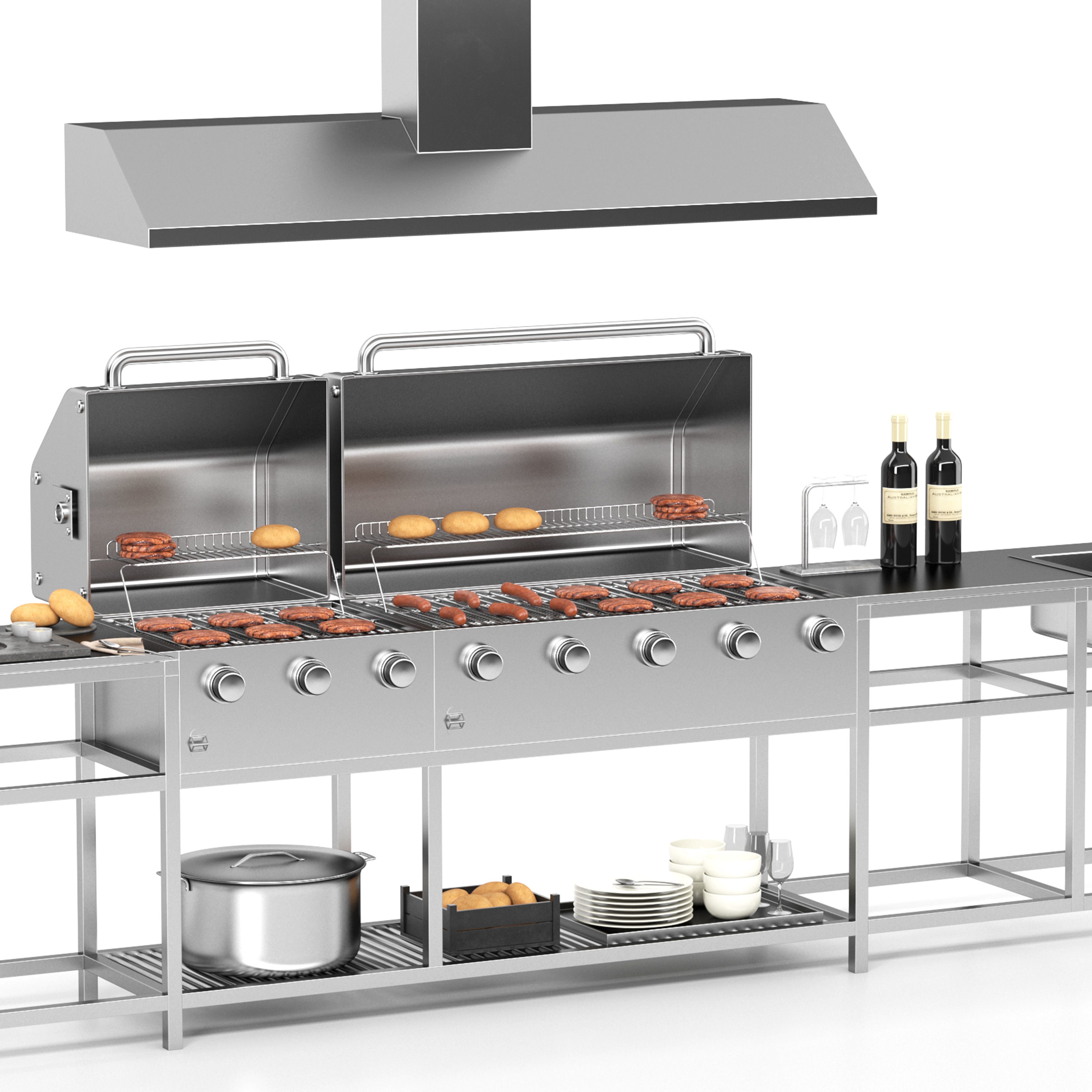 Barbecue 06 3D model | CGTrader