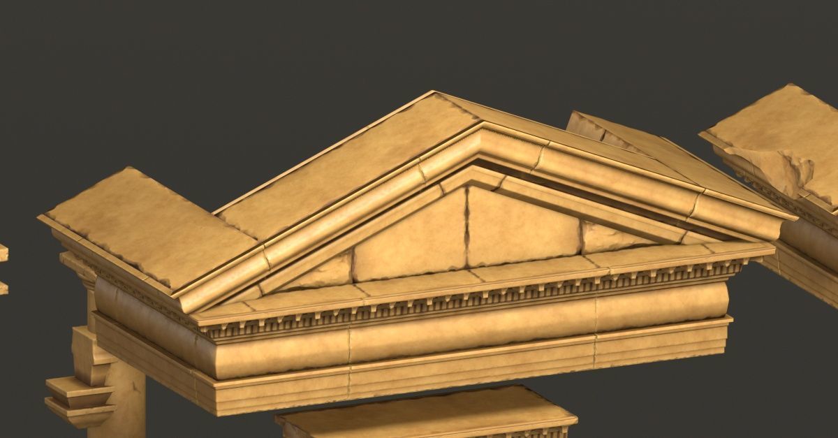 Stylized Ruins - Modular Assets free VR / AR / low-poly 3D model | CGTrader