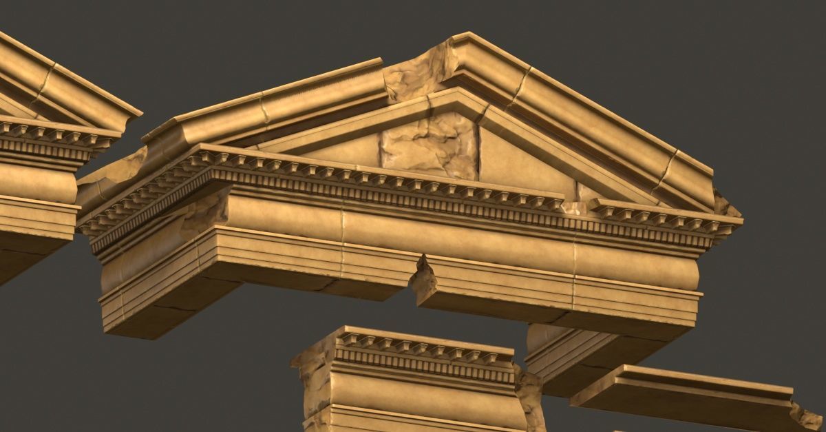 Stylized Ruins - Modular Assets free VR / AR / low-poly 3D model | CGTrader