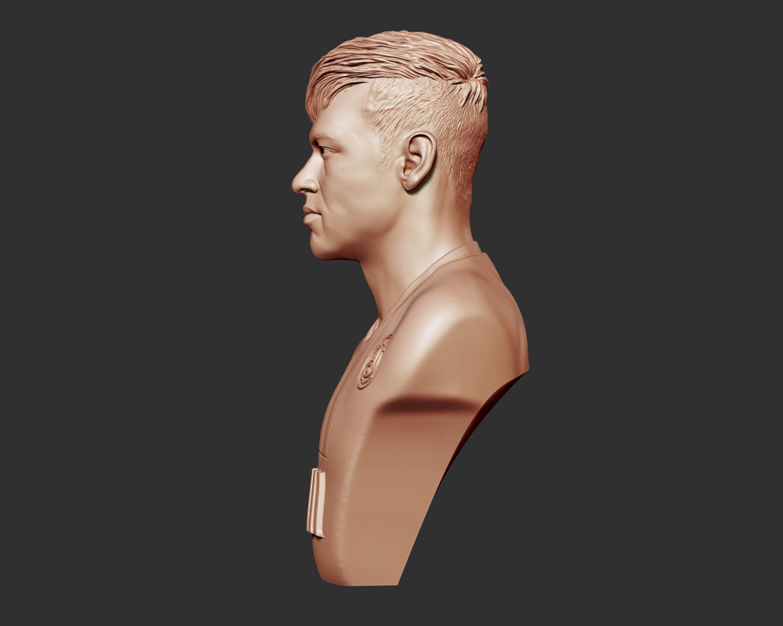 Neymar Jr 3D Portrait Sculpture 3D model 3D printable | CGTrader