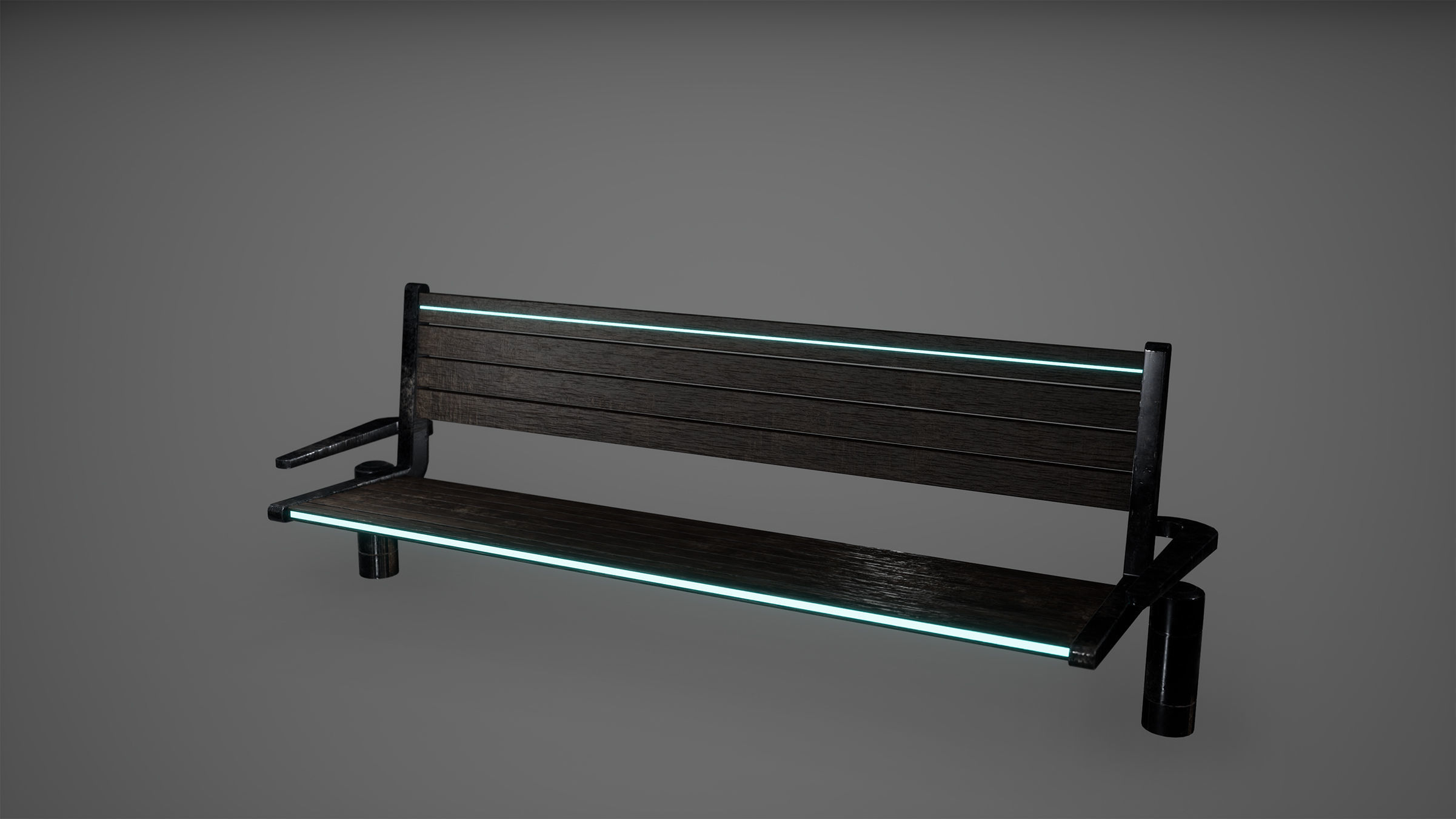 3D model Cyberpunk Bench Game Ready VR / AR / low-poly | CGTrader