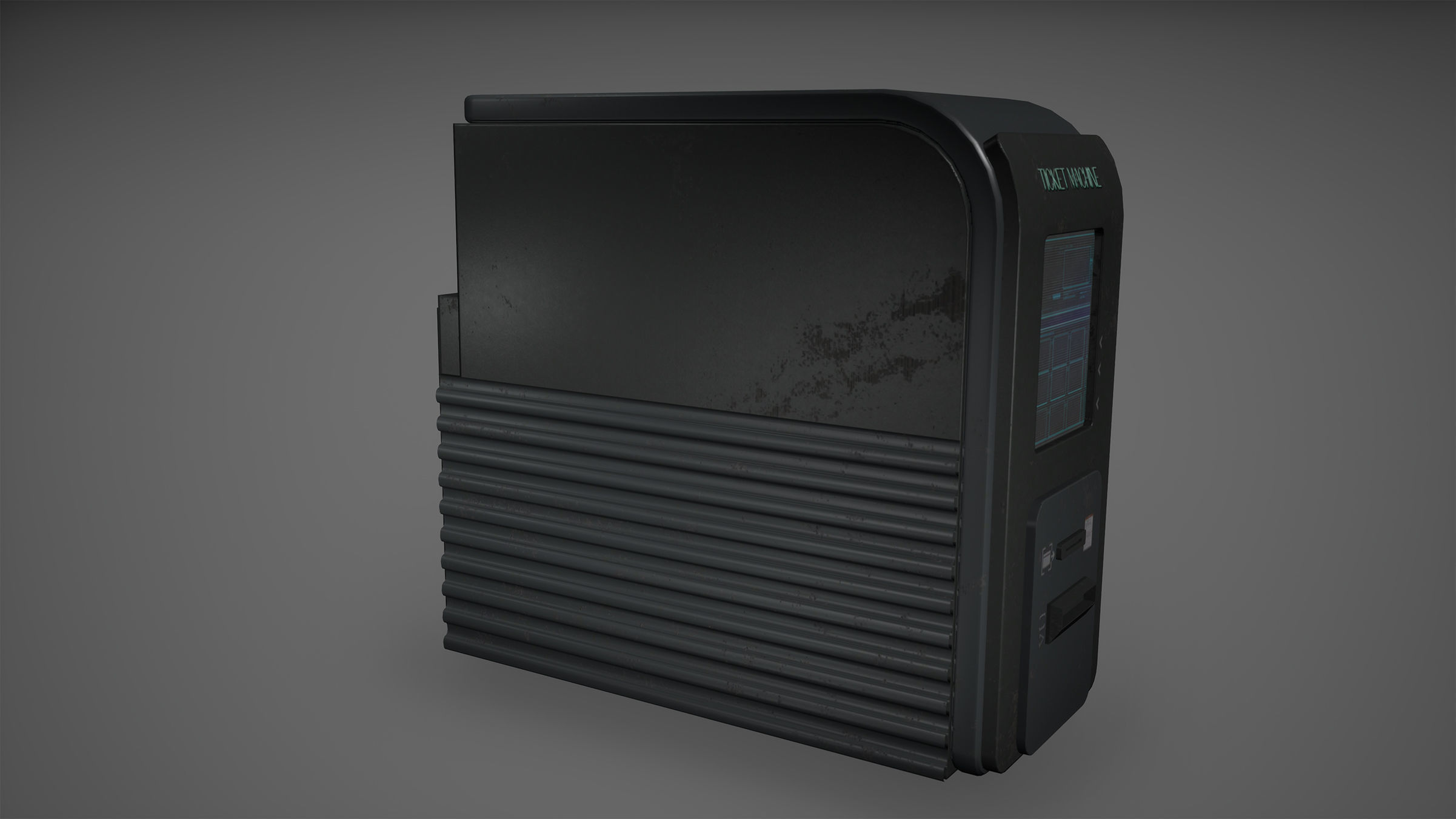 3D model Ticket Machine Cyberpunk Game Ready VR / AR / low-poly | CGTrader