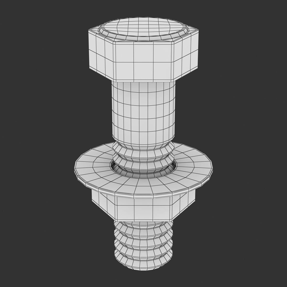 Bolt and Nuts free VR / AR / low-poly 3D model | CGTrader