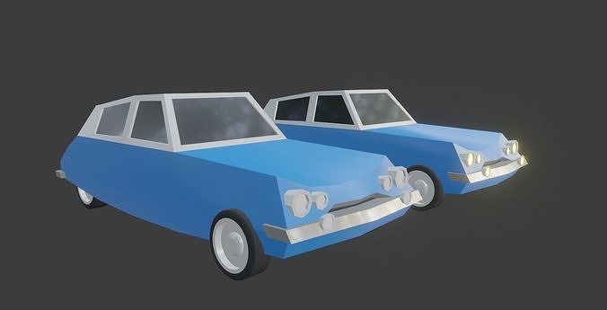 3D model cetroen DS VR / AR / low-poly | CGTrader