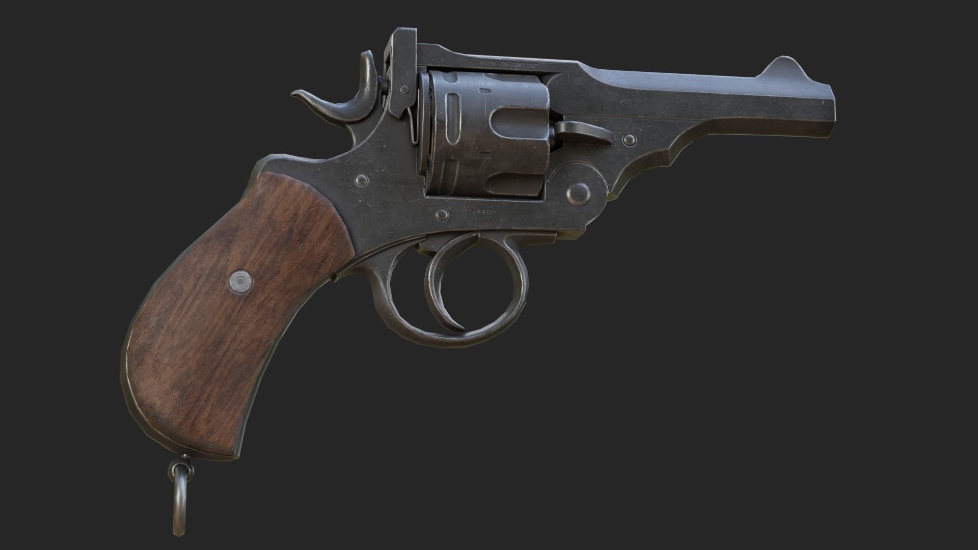 3D model Webley MK I Revolver VR / AR / low-poly | CGTrader