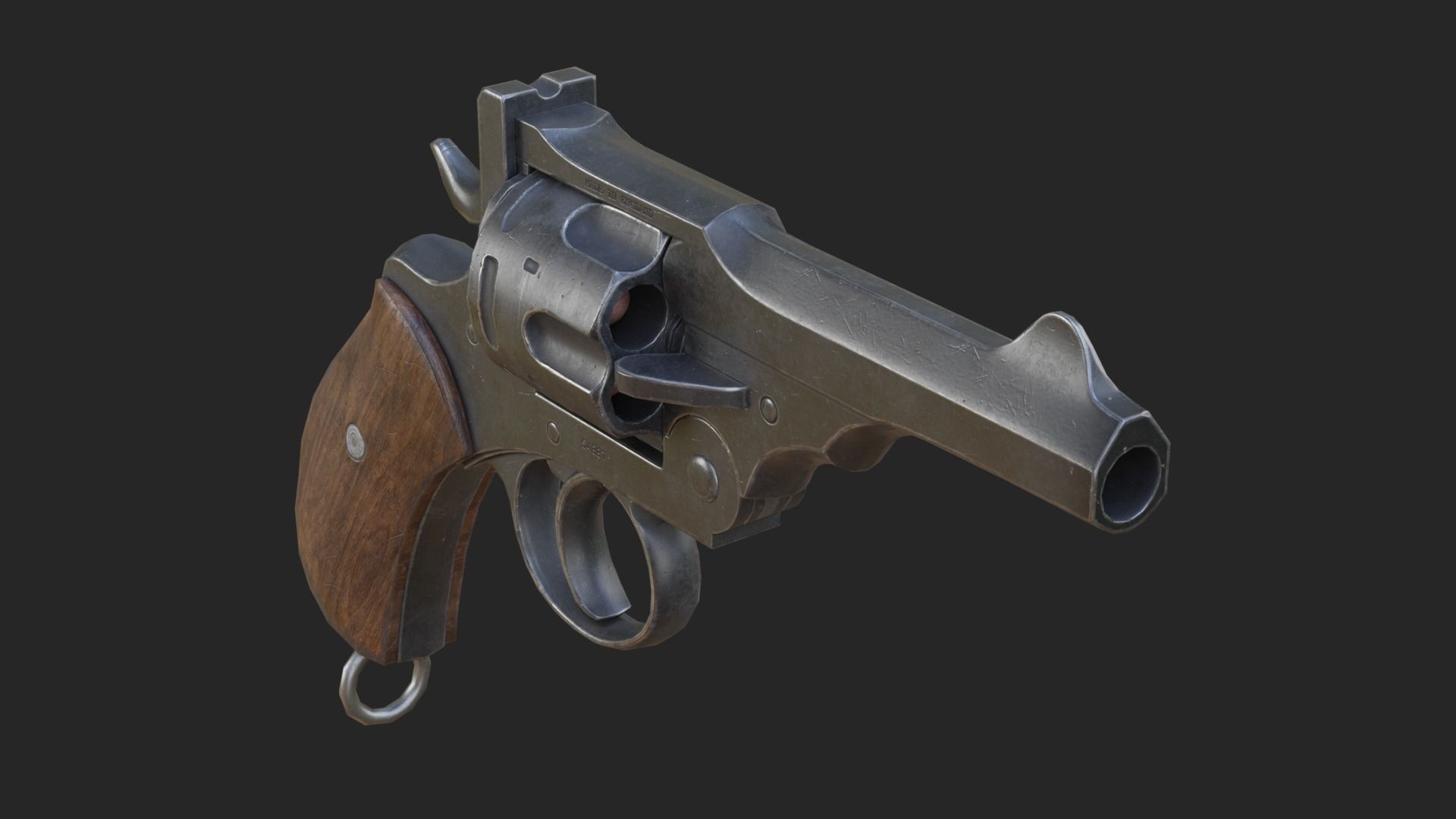 3D model Webley MK I Revolver VR / AR / low-poly | CGTrader