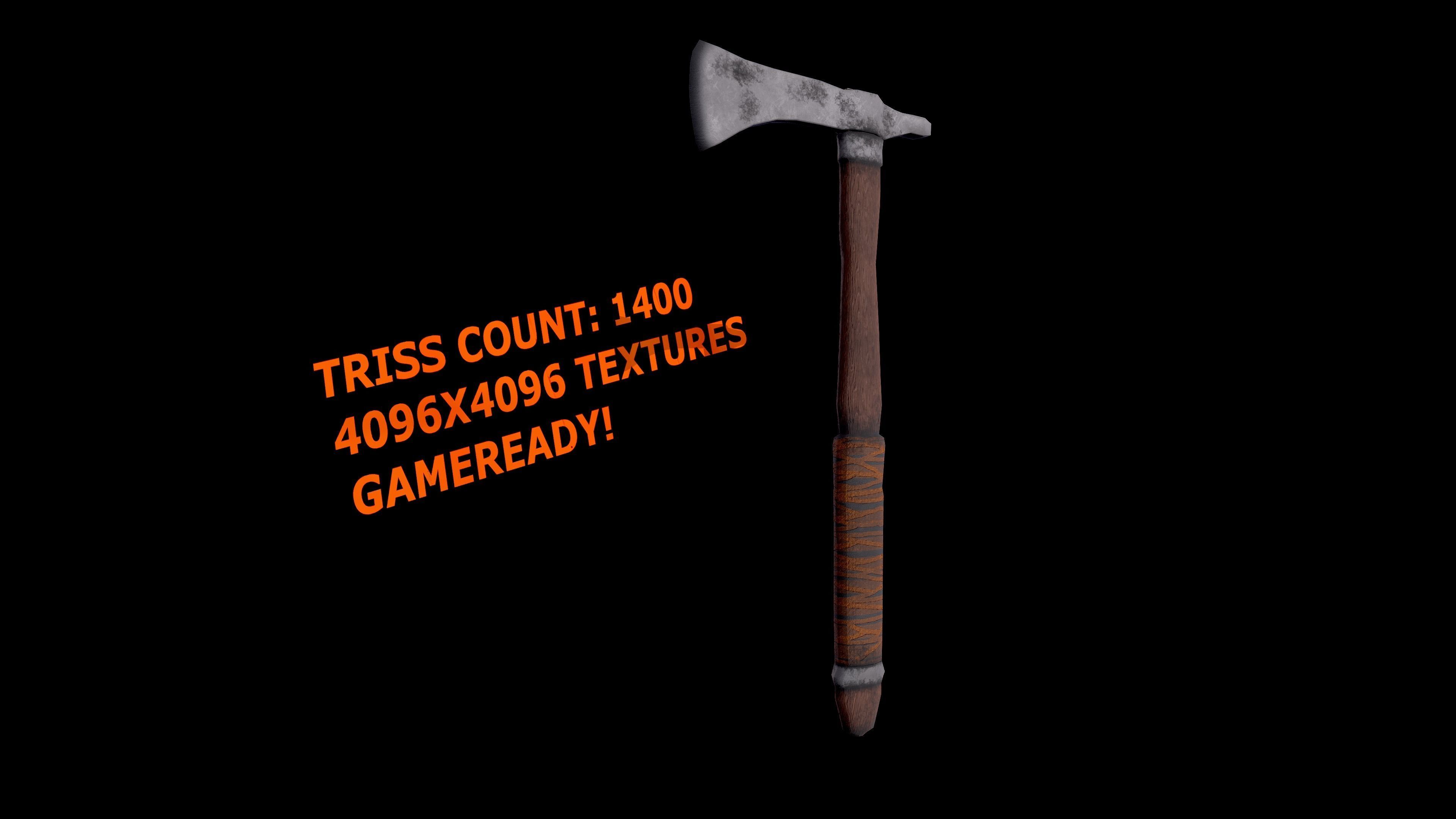 Most recognisible Native American weapon-tomohawk free VR / AR / low ...