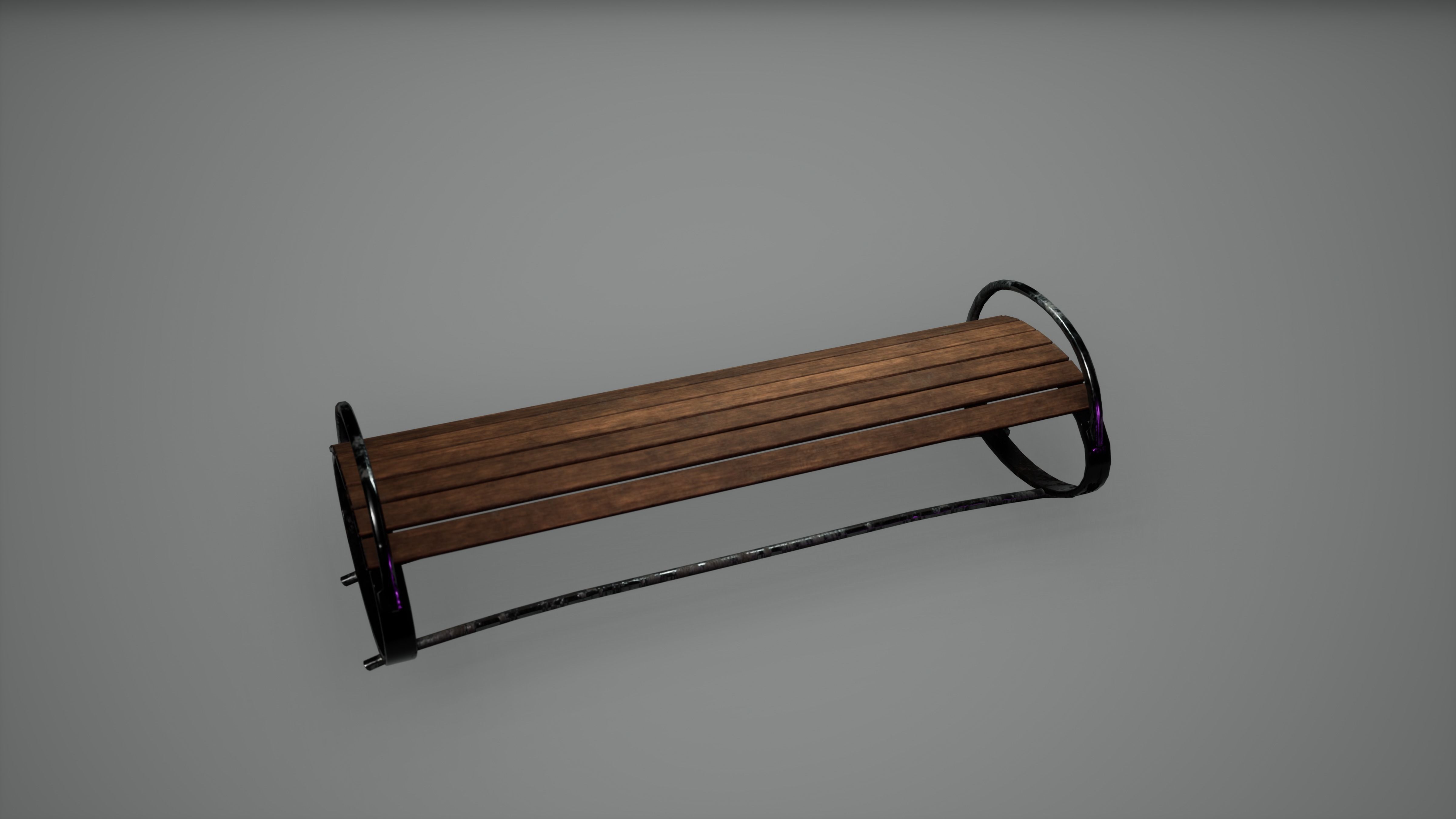 3D model Modern Bench Cyberpunk VR / AR / low-poly | CGTrader