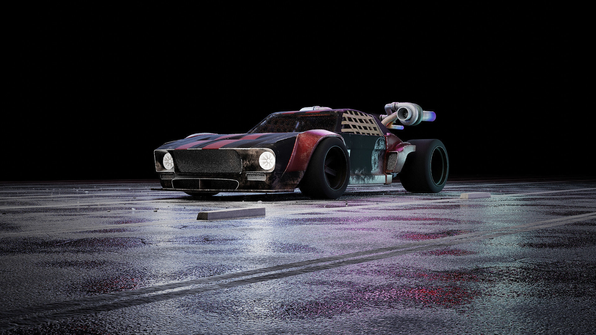 3D model Cyberpunk Car VR / AR / low-poly | CGTrader