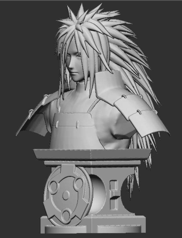 UCHIHA MADARA BUST 3D model 3D printable | CGTrader