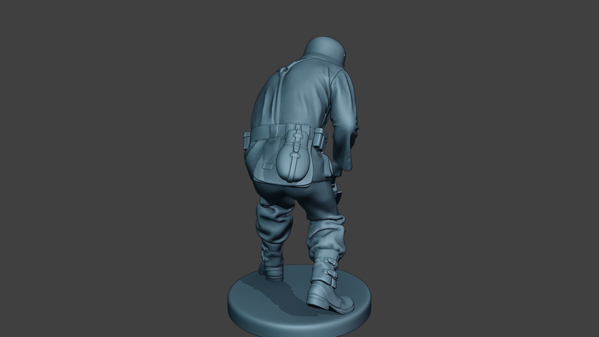 German soldier ww2 Digging G6 3D model 3D printable | CGTrader