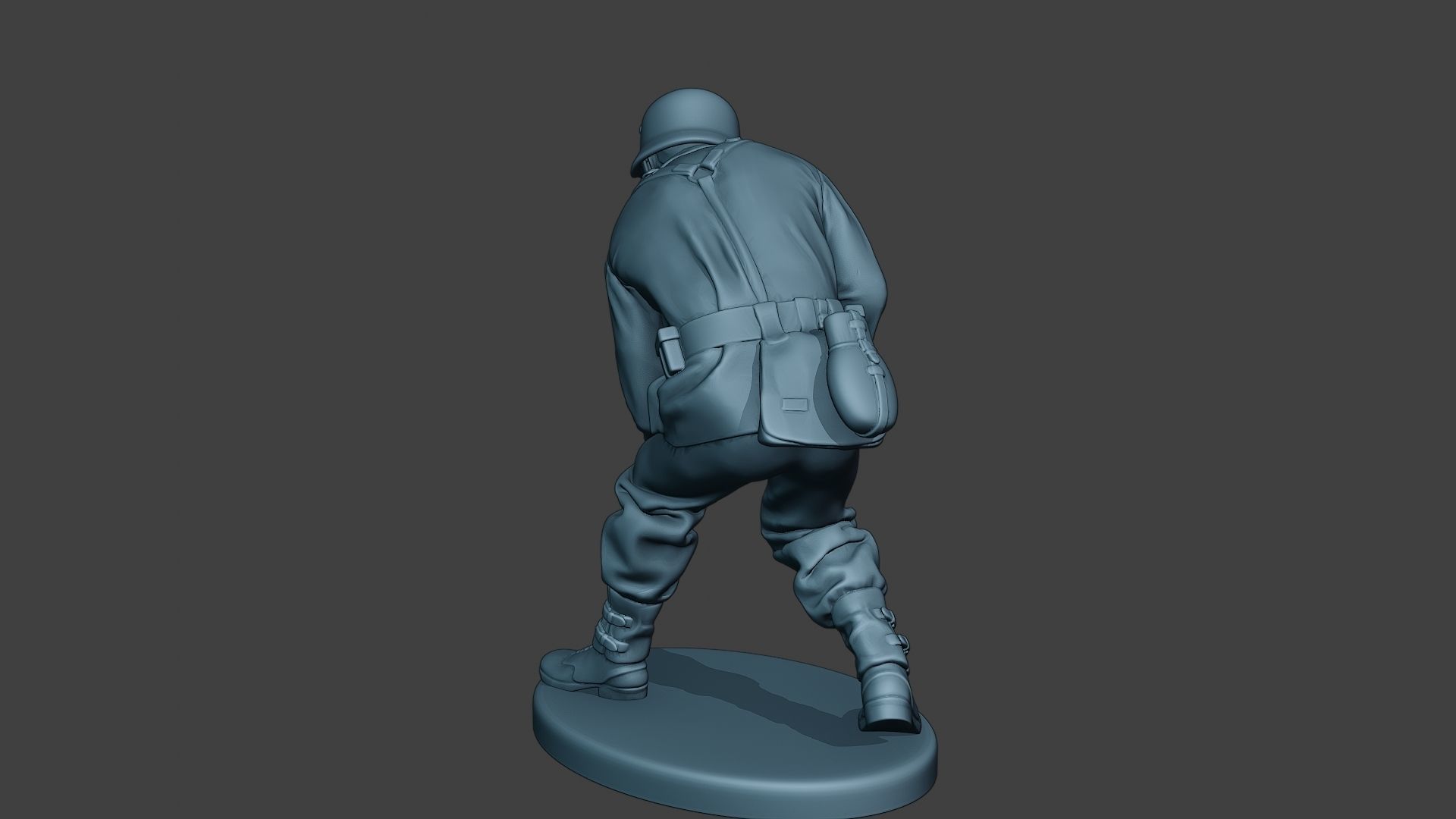 German soldier ww2 Digging G6 3D model 3D printable | CGTrader