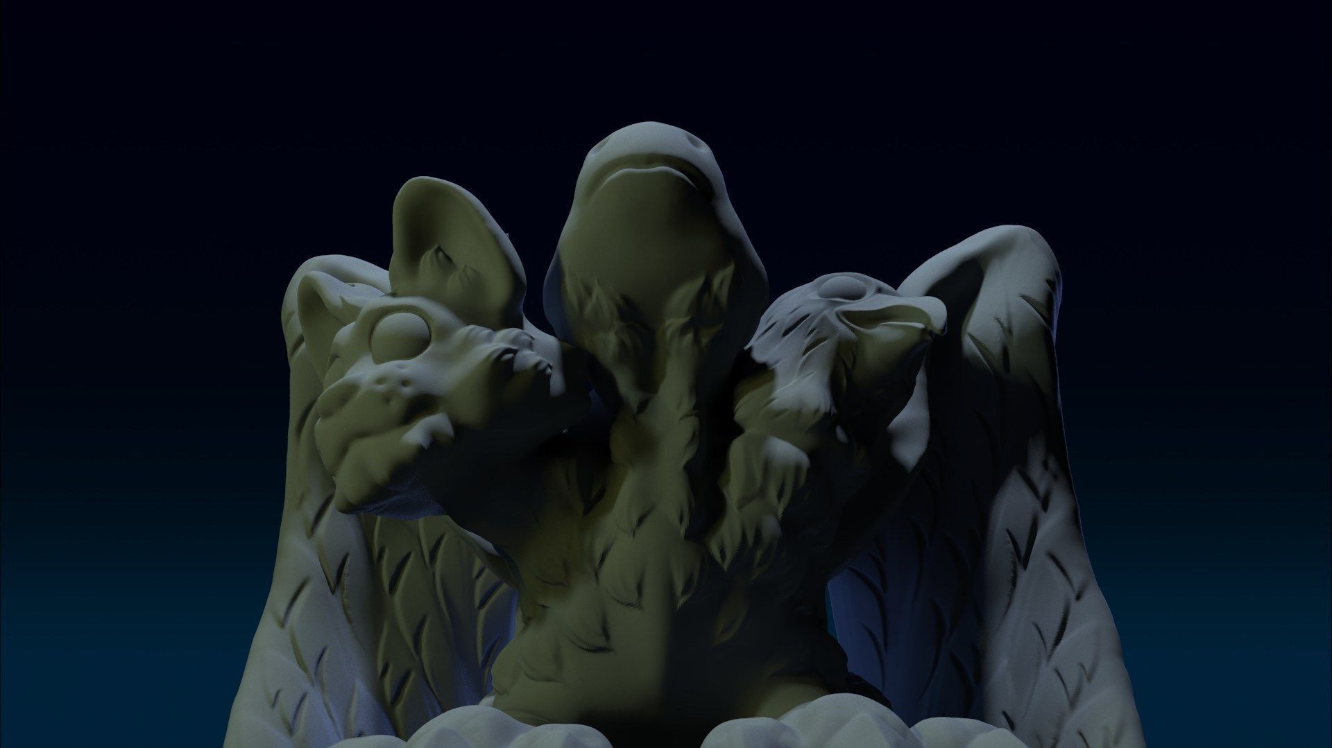 Baby Chimera 3D model 3D printable | CGTrader