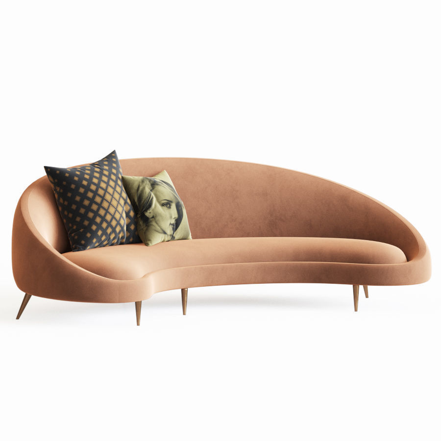 Jonathanadler Ether Curved Sofa 3D model | CGTrader