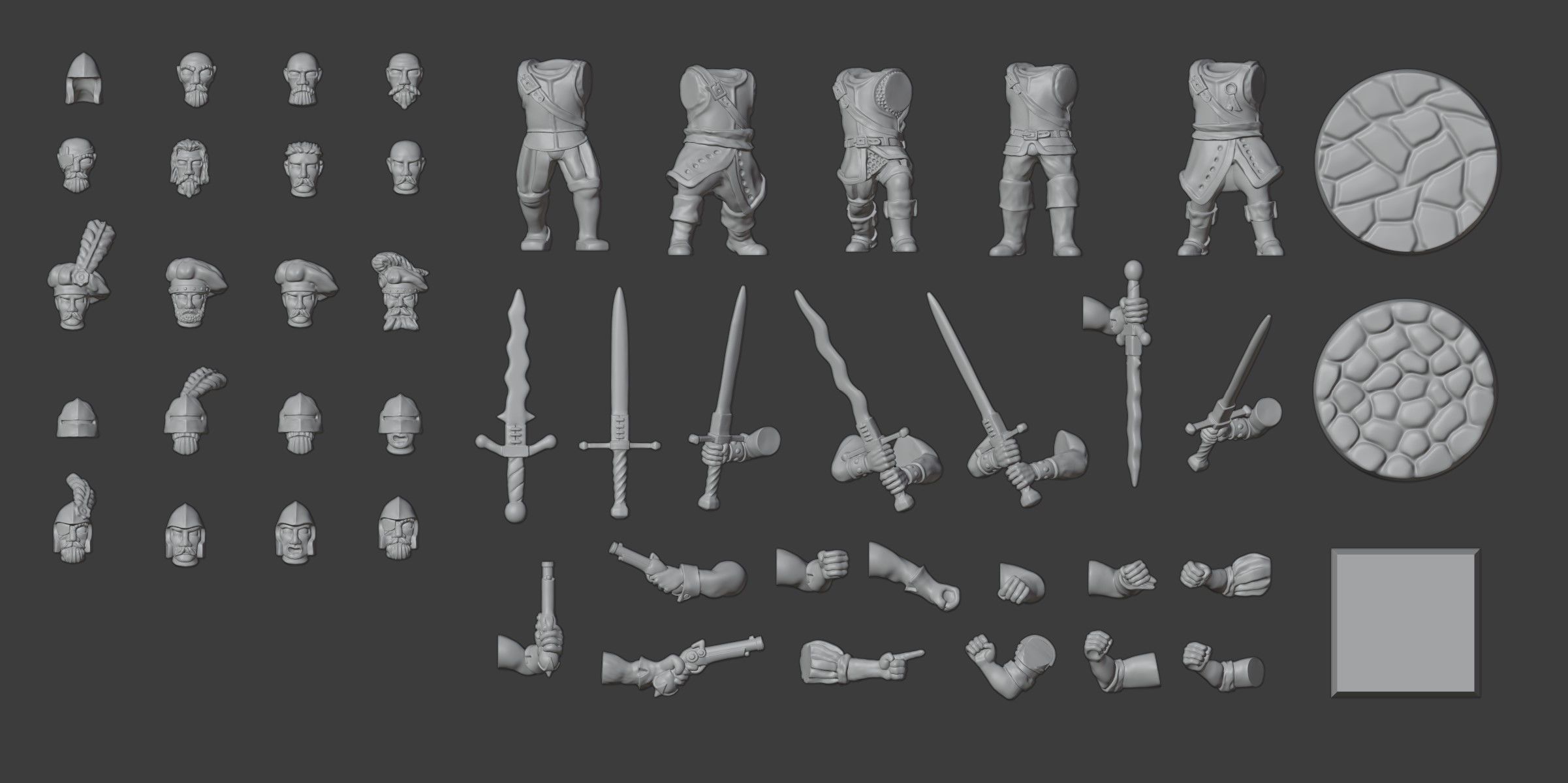 Imperial Greatsword Soldiers Set 1 3D model 3D printable | CGTrader