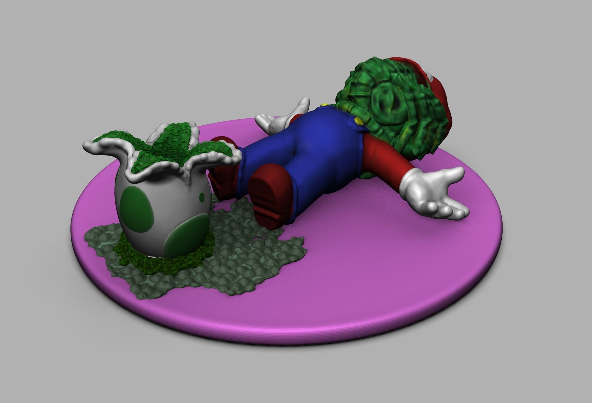 ALIEN XENOMORPH FACEHUGGER SUPPER MARIO 3D PRINTING DIORAMA 3D model 3D ...