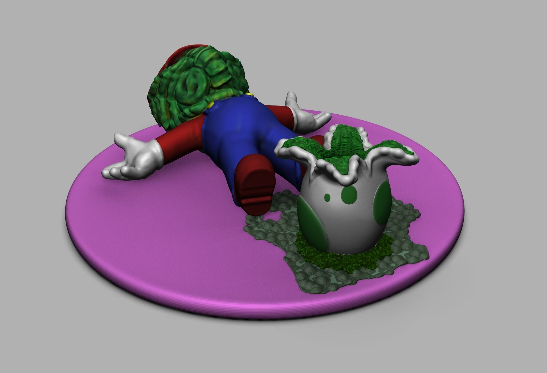 ALIEN XENOMORPH FACEHUGGER SUPPER MARIO 3D PRINTING DIORAMA 3D model 3D ...