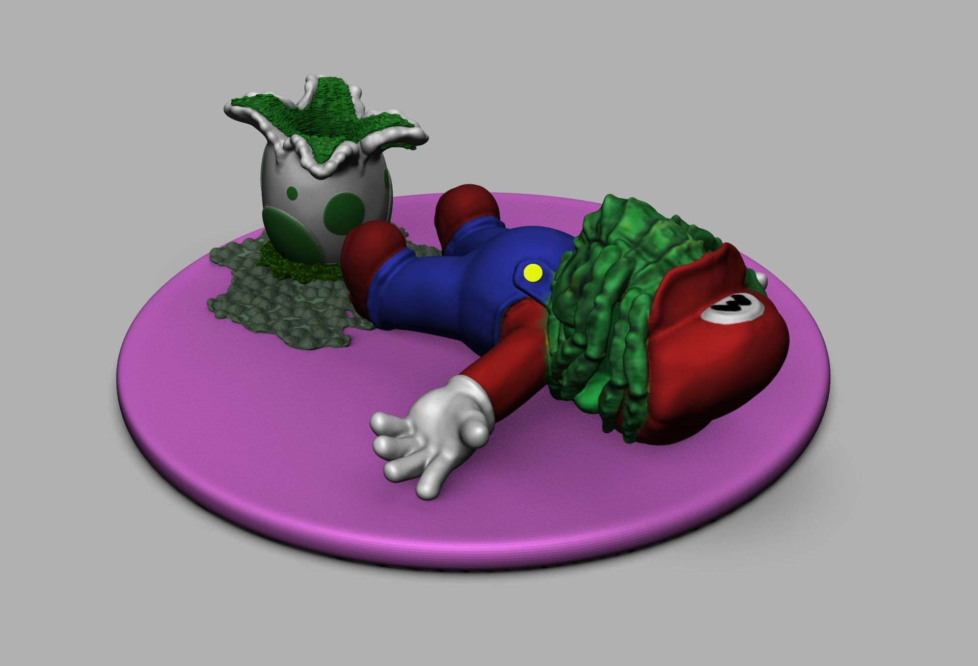 ALIEN XENOMORPH FACEHUGGER SUPPER MARIO 3D PRINTING DIORAMA 3D model 3D ...