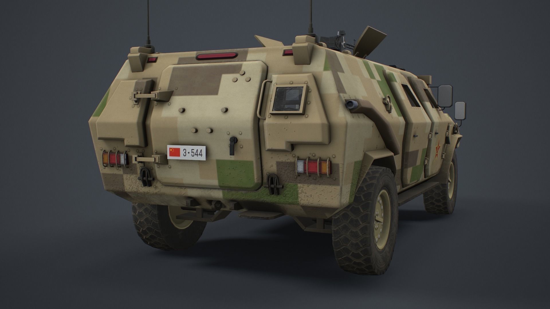 3D model Dongfeng CSK131 Mengshi VR / AR / low-poly | CGTrader