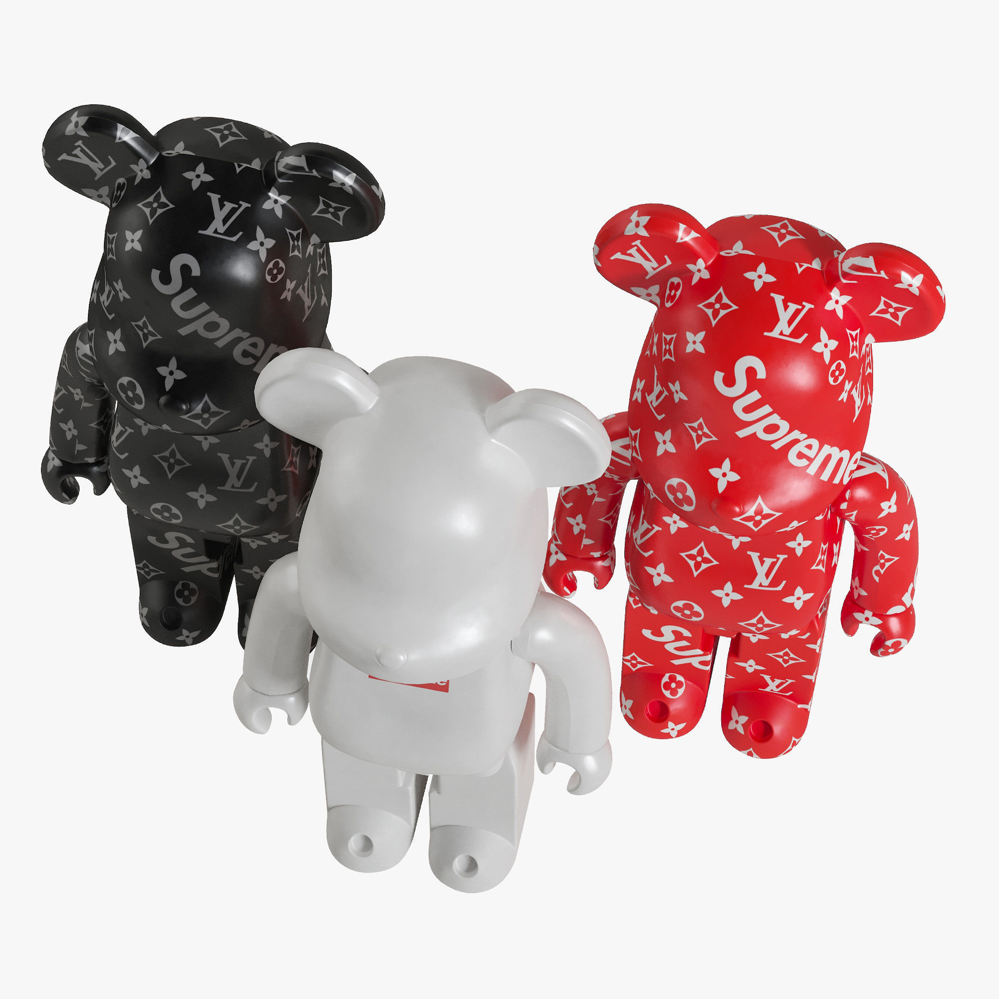 3D model Bearbrick Supreme Set VR / AR / low-poly | CGTrader
