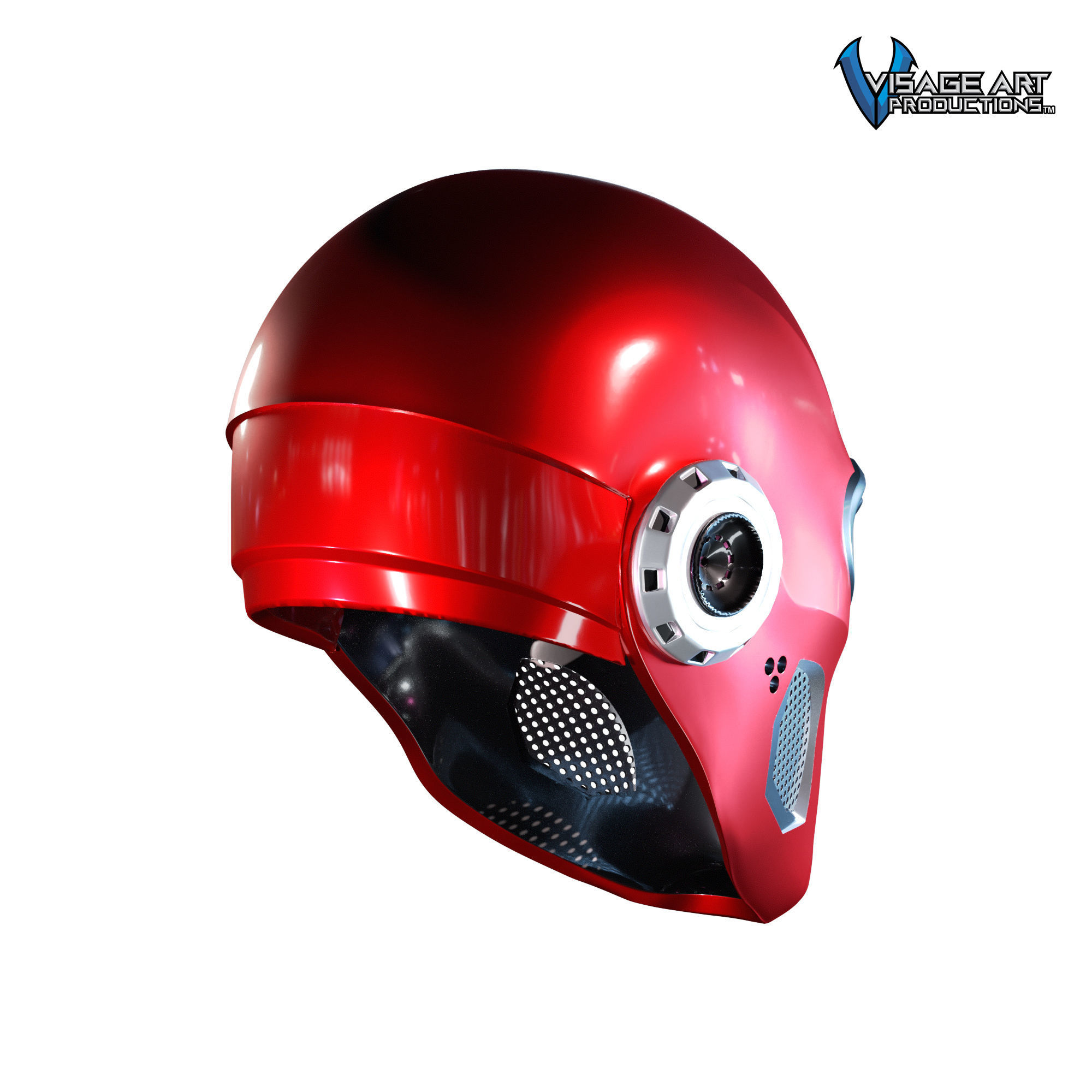 Red Knightmare Helmet 3D print model Version 3 3D model 3D printable ...