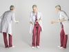 3D model Female doctor bending over 268 VR / AR / low-poly | CGTrader