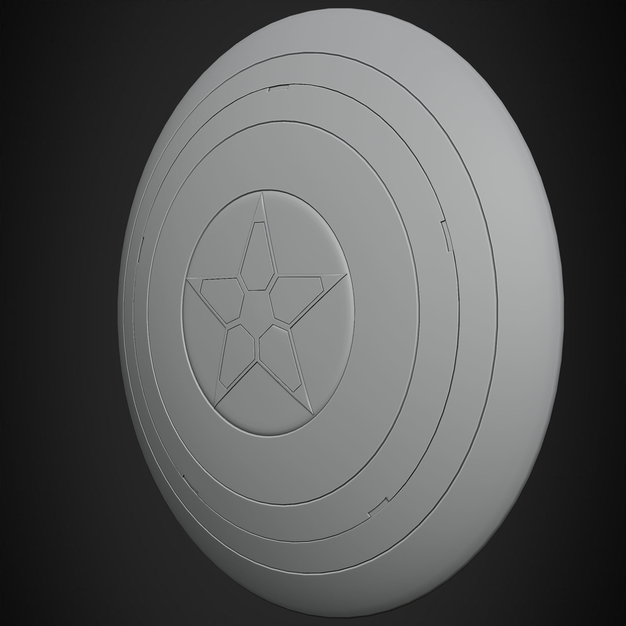 Captain America Vibranium Shield for Cosplay 3D model 3D printable ...