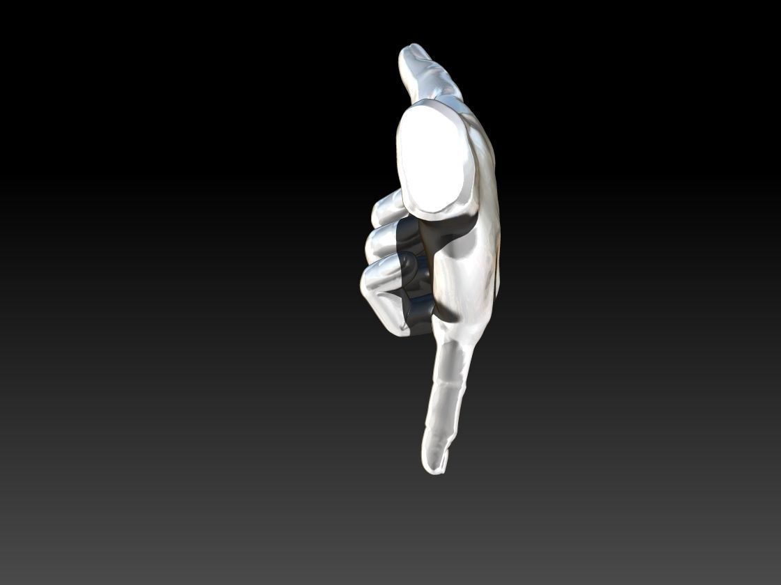 Shaka hand gesture 3D model 3D printable | CGTrader