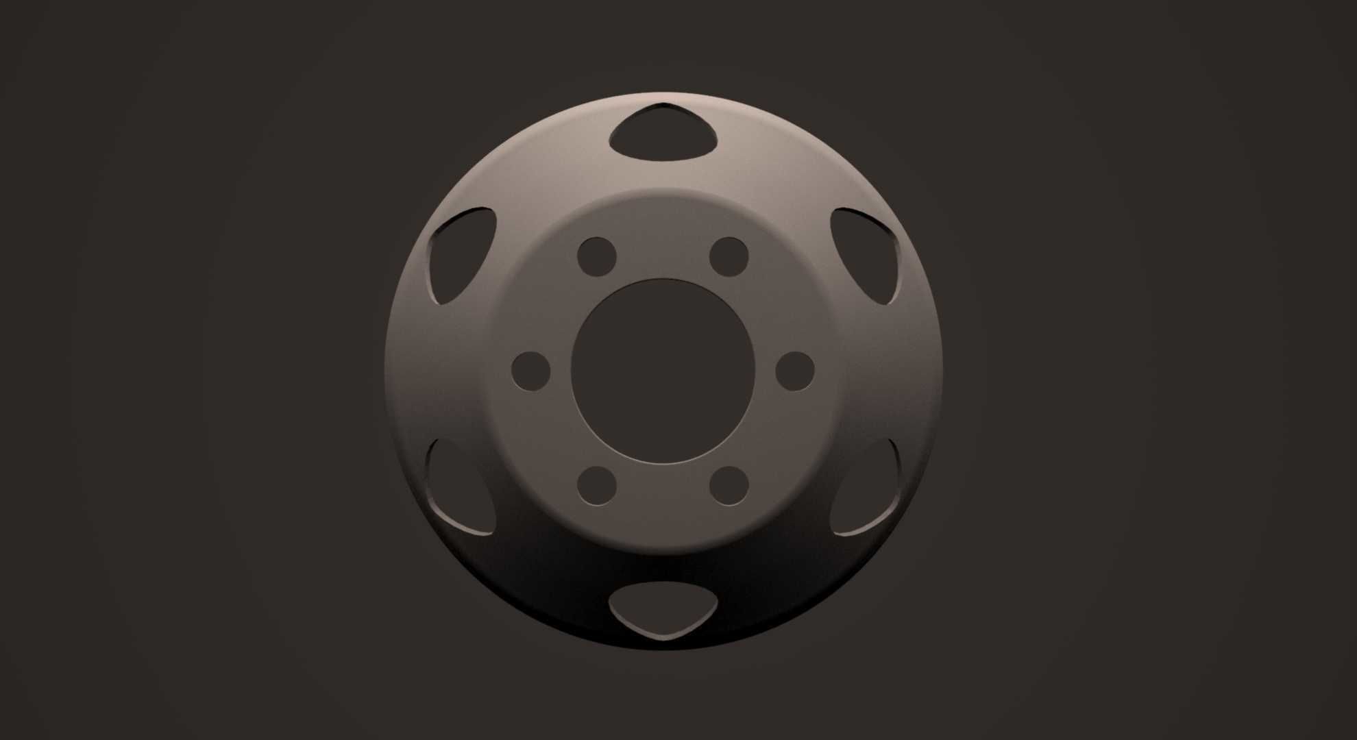 3D model WHEEL DISC TRUCK VR / AR / low-poly | CGTrader
