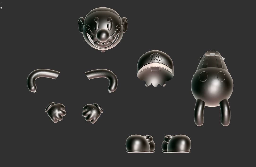 RETRO MARIO 3D model 3D printable | CGTrader