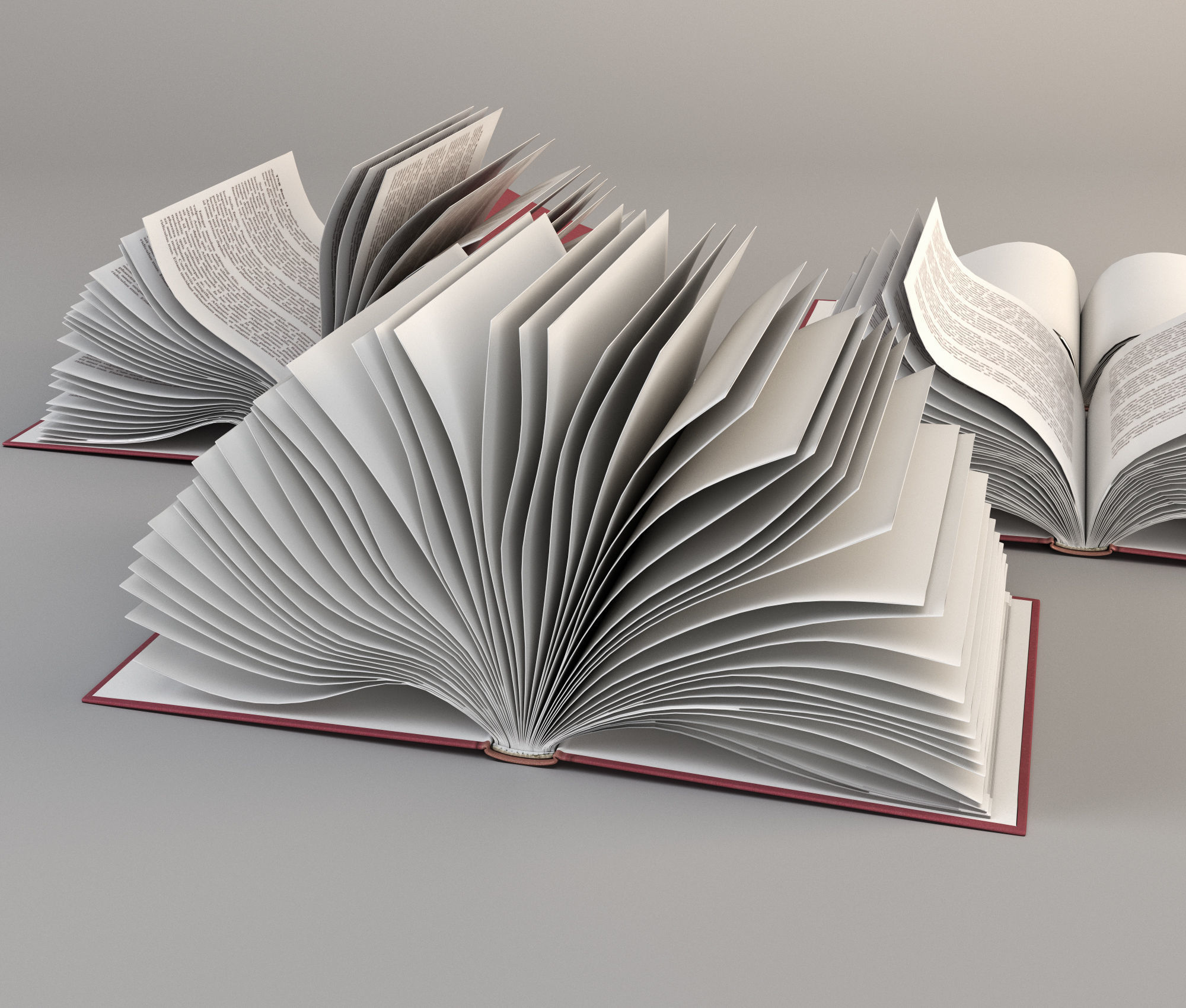 3D model Set of open books VR / AR / low-poly | CGTrader