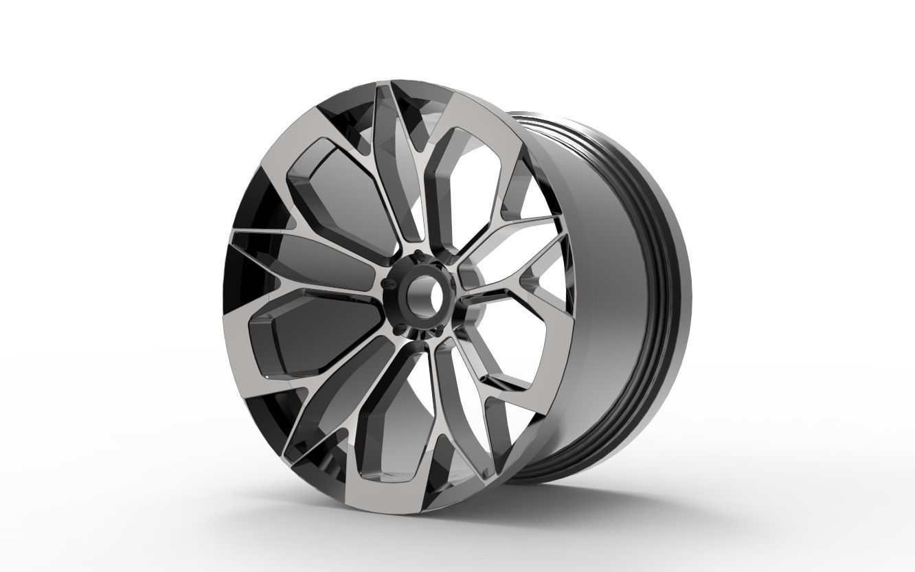 car rim design free 3D model 3D printable | CGTrader