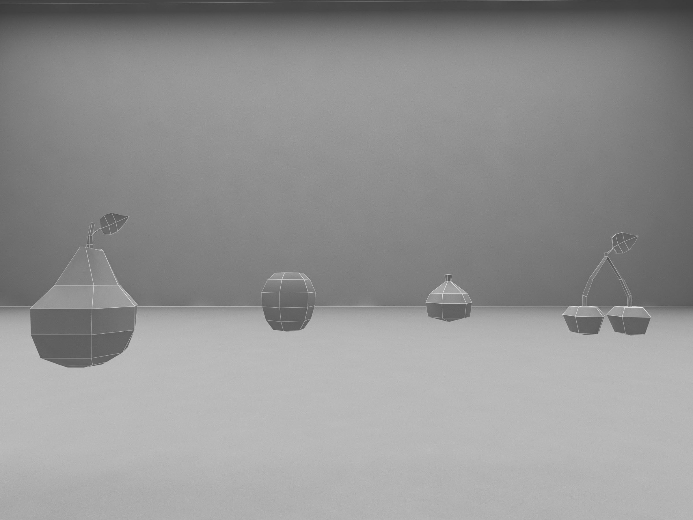 3D model FRUITS AND TREES LOW POLY PACK VR / AR / low-poly | CGTrader