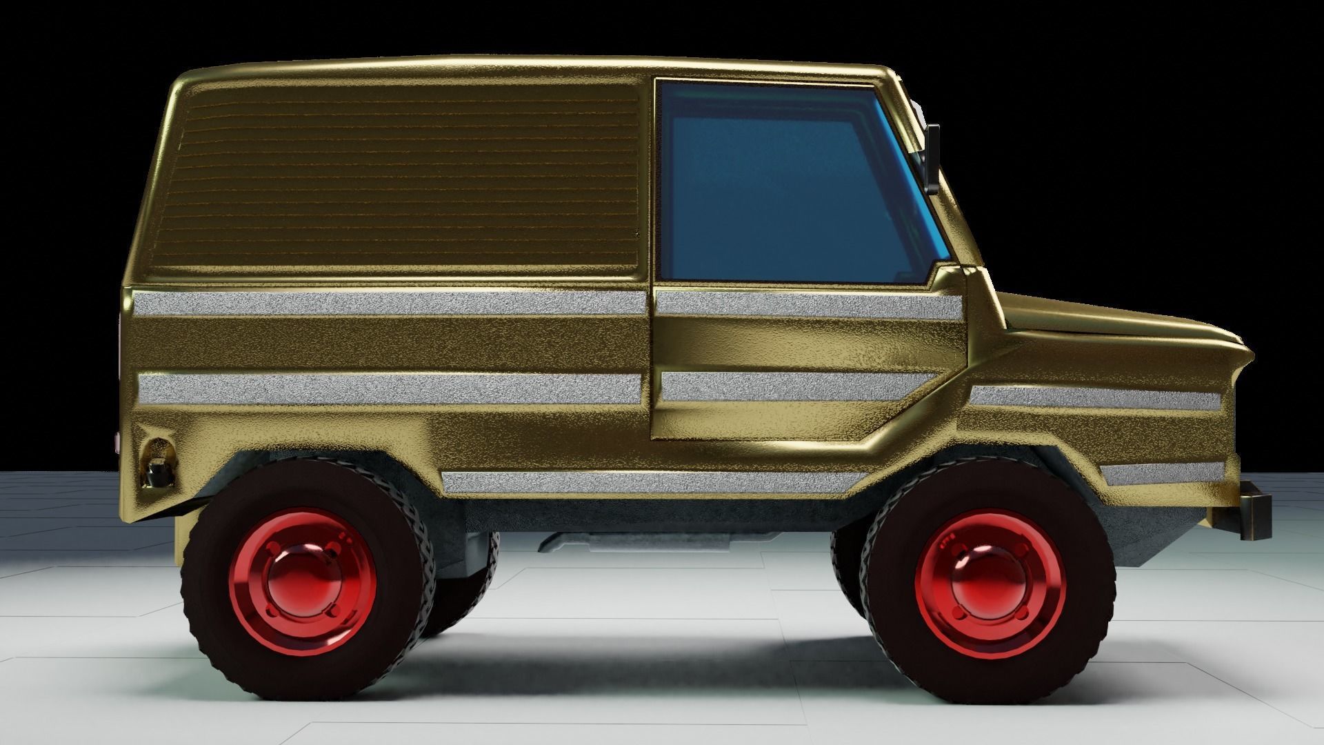 Liaz-969 gold car 3D model | CGTrader