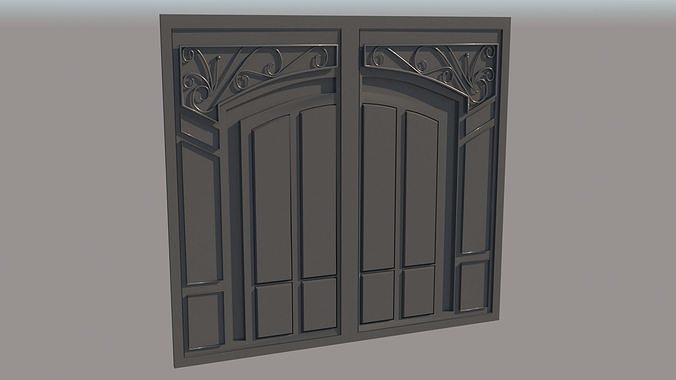 big door 3D model | CGTrader
